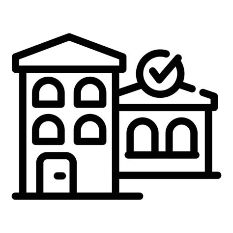 City Building Icon Outline Style 15910303 Vector Art At Vecteezy