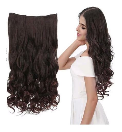 Aplique Tic Tac Cabelo Ondulado Humano 50cm 70gramas 1 Tela Parcelamento Sem Juros
