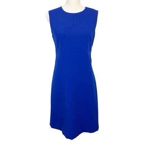 Eliza J Sheath Career Dress Royal Blue Sleeveless Si Gem