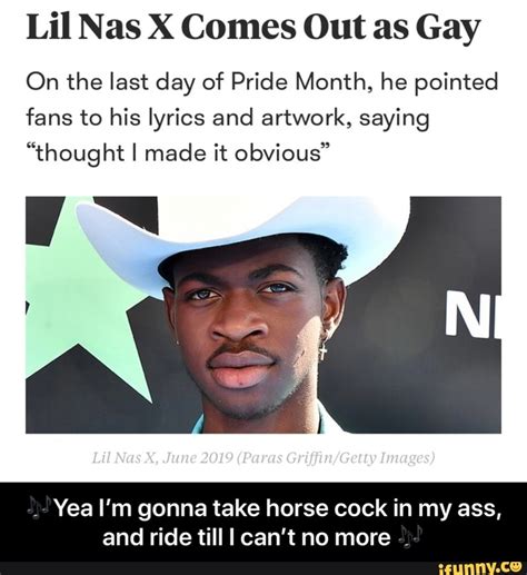 Lil Nas X Comes Out As Gay On The Last Day Of Pride Month He Pointed