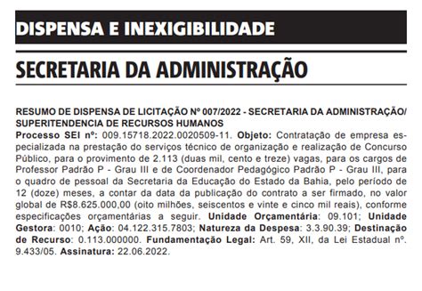 Concurso Sec Ba Banca Definida 21 Mil Vagas Veja