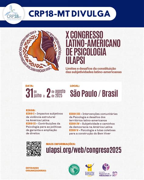 Congresso Latino Americano De Psicologia Ulapsi Agenda De Cursos E