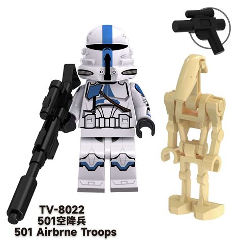 Star Wars 501st Legion Airborne Trooper TV 8022 Minifigures Brixtoy