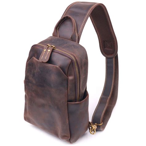 Кожаная сумка мужская через плечо VINTAGE 21285 Bag из натуральной ...