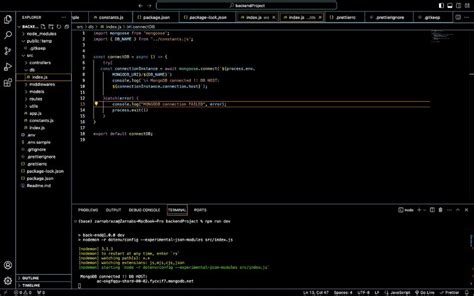 Zarnab Raza On Linkedin Connecting Database In Mern With Debugging Created Mongodb Atlas