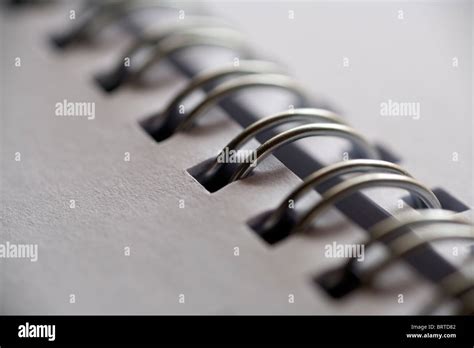 Detailed Image Of The Ring Metal Rings In A Ring Binder Folder Stock