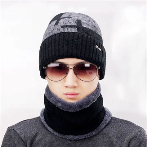 Winter Hat Men Beanie Hat Beanies Gorros Winter Hat Solid Faux Fur Hat