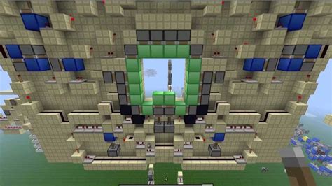1 Wide 4x4 Piston Door Minecraft Redstone Tutorial First Youtube