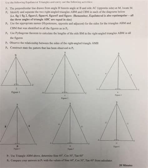 Solved Use Following Equilateral Triangle And Carry Out The Chegg