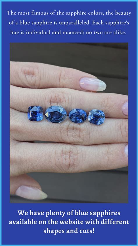 Our Blue Sapphires Are Gorgeous Specimens Of Natures Beauty