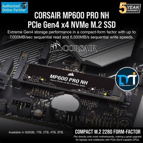 Promo CORSAIR MP600 PRO NH SSD 500GB 1TB 2TB 4TB 8TB M 2 NVMe PCIe 4