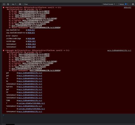 Nullinjectorerror R3injectorerrorplatform Core T Cr Ionic Framework Ionic Forum
