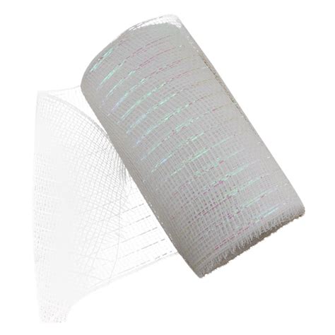 Bnng Deco Mesh 6inch X 30 Feet Decor Mesh Ribbon With Metallic Foil