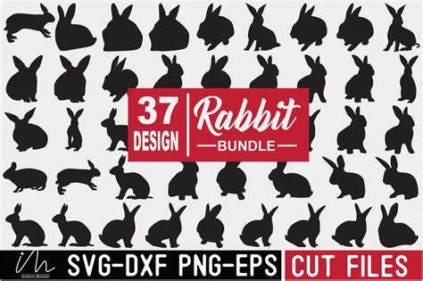 Easter Bunny Svg Easter Svg Rabbit Cut Files Rabbit Svg Rabbit Clip