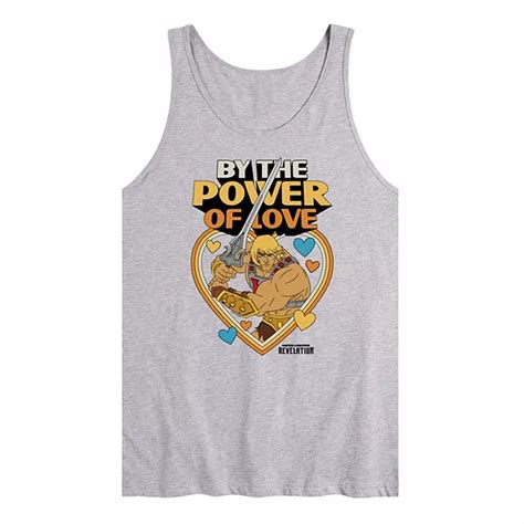 Mens Masters Of The Universe Power Of Love Graphic Tank Top