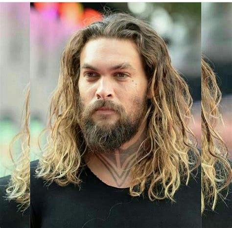 Jason Momoa Aquaman Man Bun Styles Beard Styles Lisa