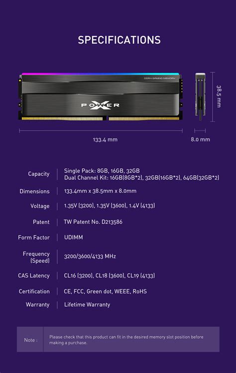 Silicon Power Gb X Gb Sp Gxlzu Bdd Mhz Xpower Rgb Zenith Gaming Desktop Memory Ddr