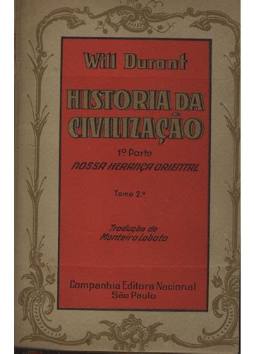 Sebo Do Messias Livro História Da Civilização 1ª Parte Nossa
