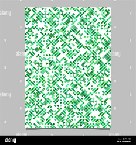 Green Abstract Diagonal Rounded Square Pattern Background Poster Template Vector Design Stock