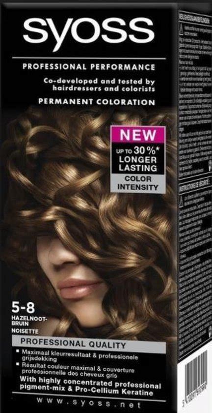 Syoss Color Baseline 5 8 Hazelnut Brown Teinture Pour Les Cheveux