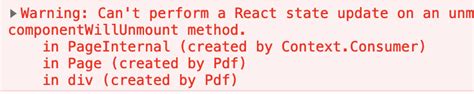 Can T Perform A React State Update On An Unmounted Component Issue