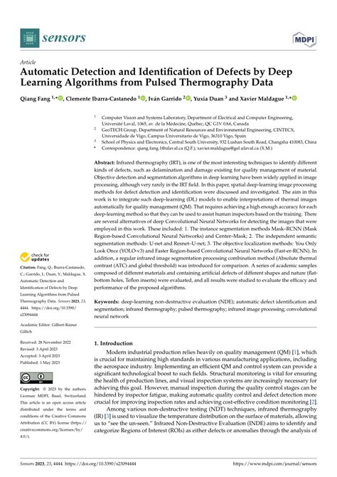 Pdf Automatic Detection And Identification Of Defects By Deep
