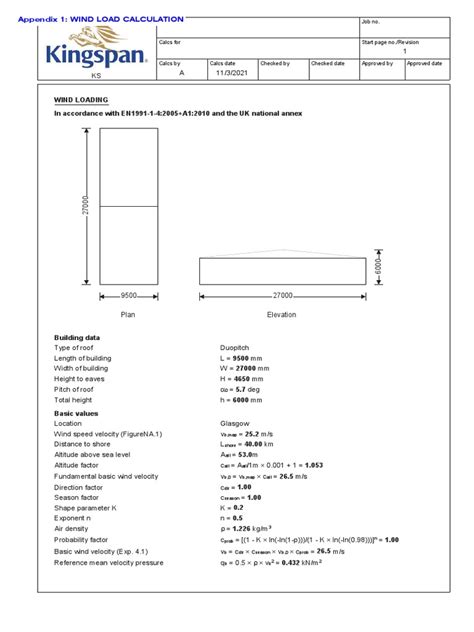 Appendix 1 Wind Load Calc Pdf