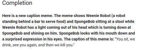 Spongebob And Weenie Robot Meme R Aigeneratedmemes