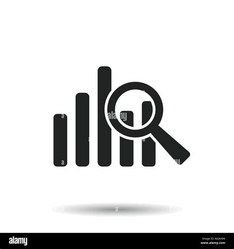 Business Graph Icon Chart Flat Vector Illustration On White Background Stock Vector Image And Art