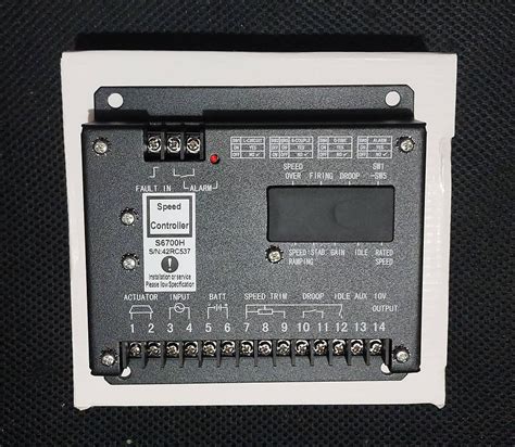 Generator Speed Controller Power Access