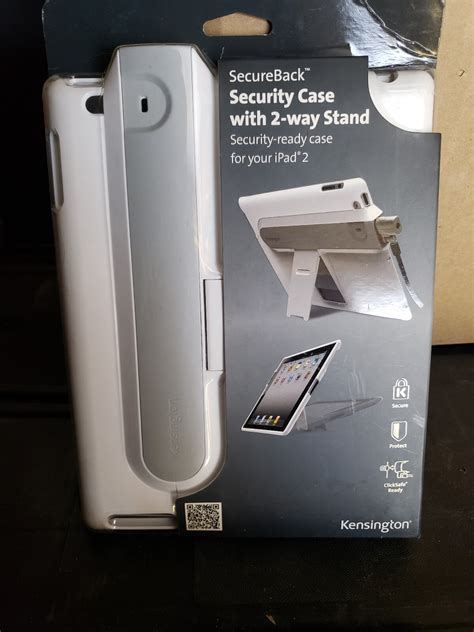 Used Kensington Secureback Security Case With 2 Way Stand And Clicksafe