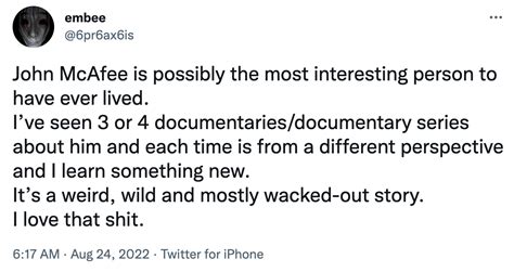 Running With The Devil The Wild World Of John Mcafee Netflix Viewers
