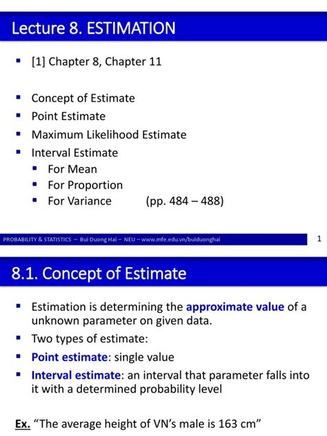 estimation techniques in statistics a guide to point estimation