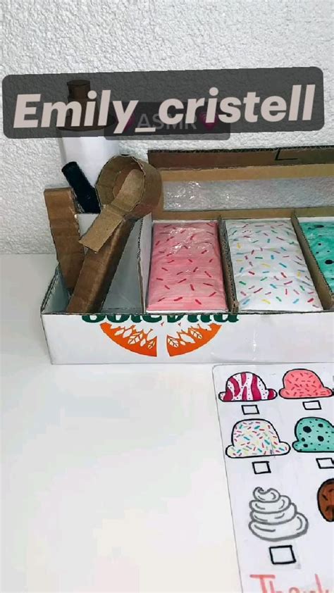 Emily cristell heladería de cartón Diy crafts bookmarks Cardboard