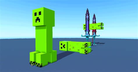 Creeper Statue Blueprint