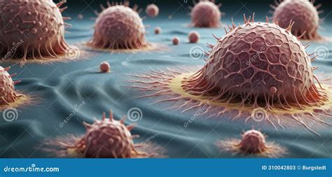 Illustration Of A Migrating And Spreading Cancer Cell Stock Illustration Illustration Of
