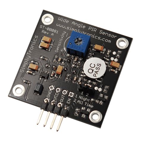 Wide Angle Pir Sensor With Led Signal Parallax