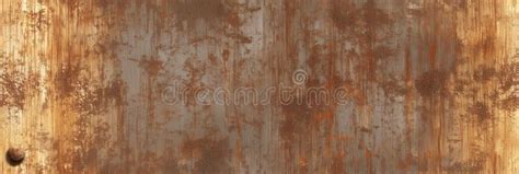 Textured Surface Of A Scratched Metal Sheet Featuring Rust And Wear Over Time Stock Illustration