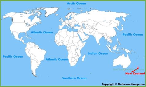 Nueva Zelanda Mapa Del Mundo Nueva Zelanda Ubicación En El Mapa Del Mundo Australia Y Nueva