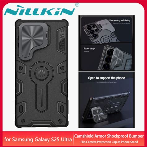 Nillkin For Samsung Galaxy S25 Ultra Case Camshield Armor Prop Camera
