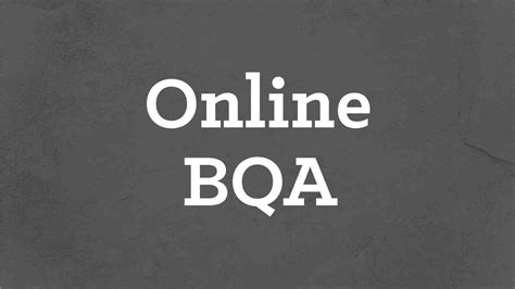 Online Bqa