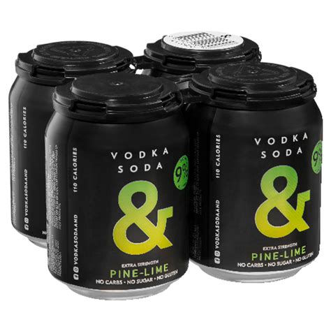 Ampersand Vodka And Soda Pine Lime 9 Can 250ml Thirsty Camel
