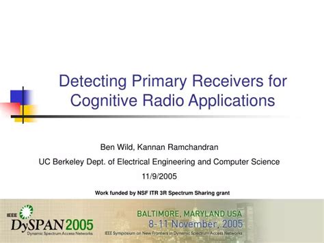 Ppt Detecting Primary Receivers For Cognitive Radio Applications