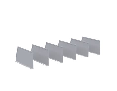 Shelf Dividers 6″ Tall Set Of 6 Itmeco