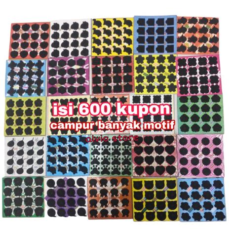 Jual Mainan Gosok Gosokan Bom Tengkorak 16 Titik Isi 600 Kupon Motif