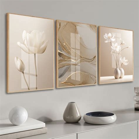 Quadro Decorativo Flores Minimalista Nude Moldura E Vidro Sala Quarto