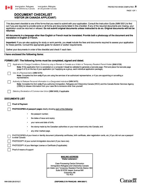 2018 2024 Form Canada Imm 5558 E Fill Online Printable Fillable