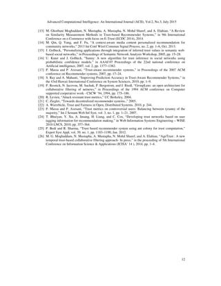 Trust Metrics In Recommender System A Survey Pdf