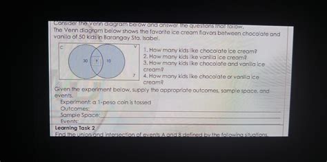 Solved Consider The Venn Diagram Below And Answer The Questions That