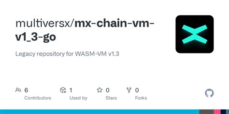 github multiversx mx chain vm v1 3 go legacy repository for wasm vm v1 3